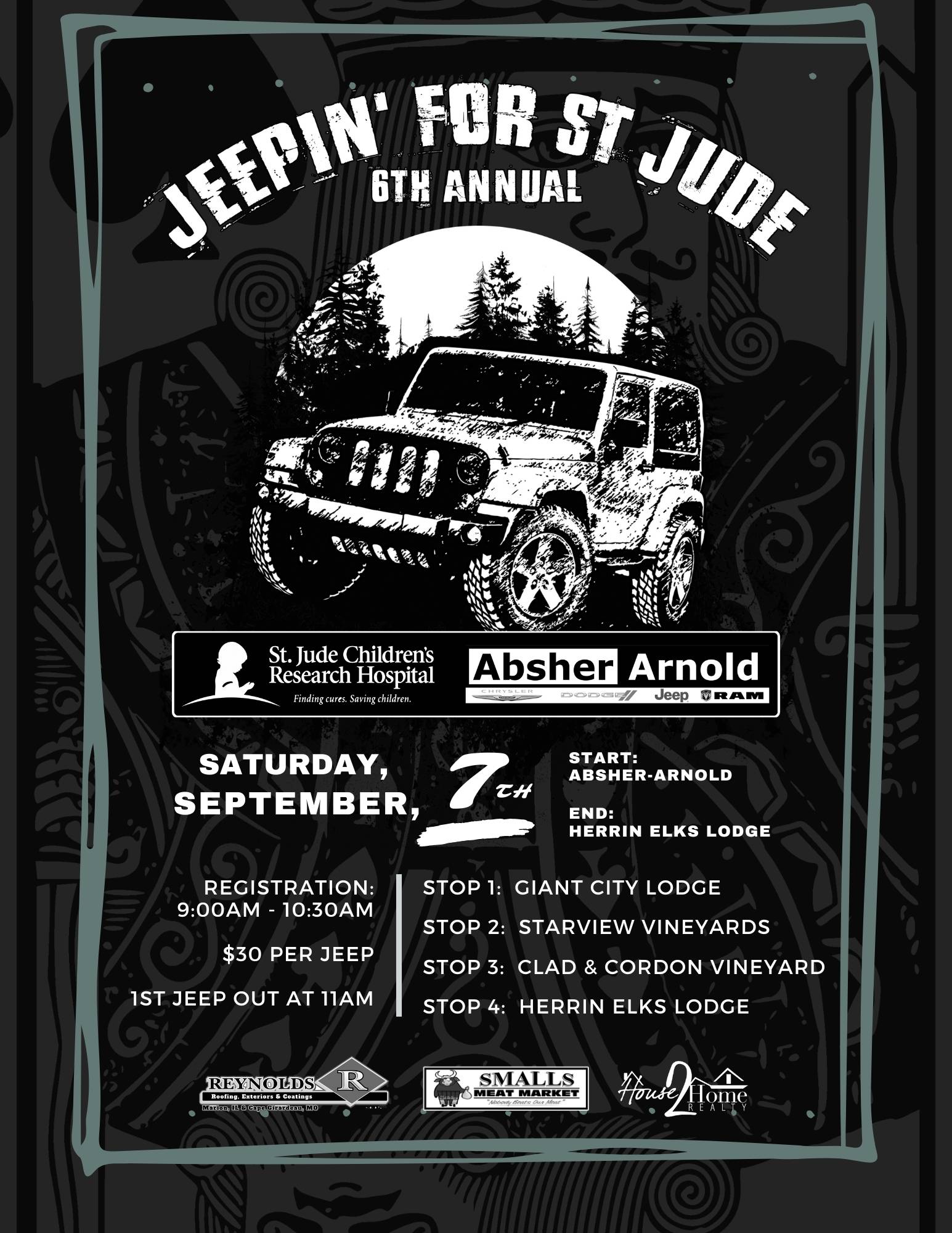 Jeepin' for St. Jude Jeep Run - visitSI