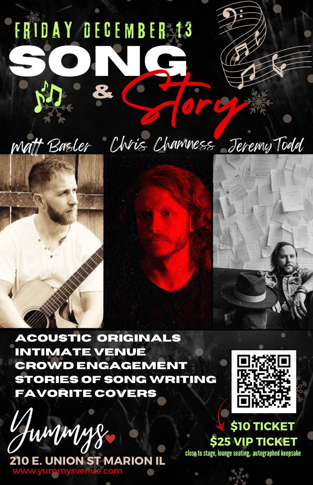 Song & Story with Matt Basler, Jeremy Todd and Chris Chamness - visitSI